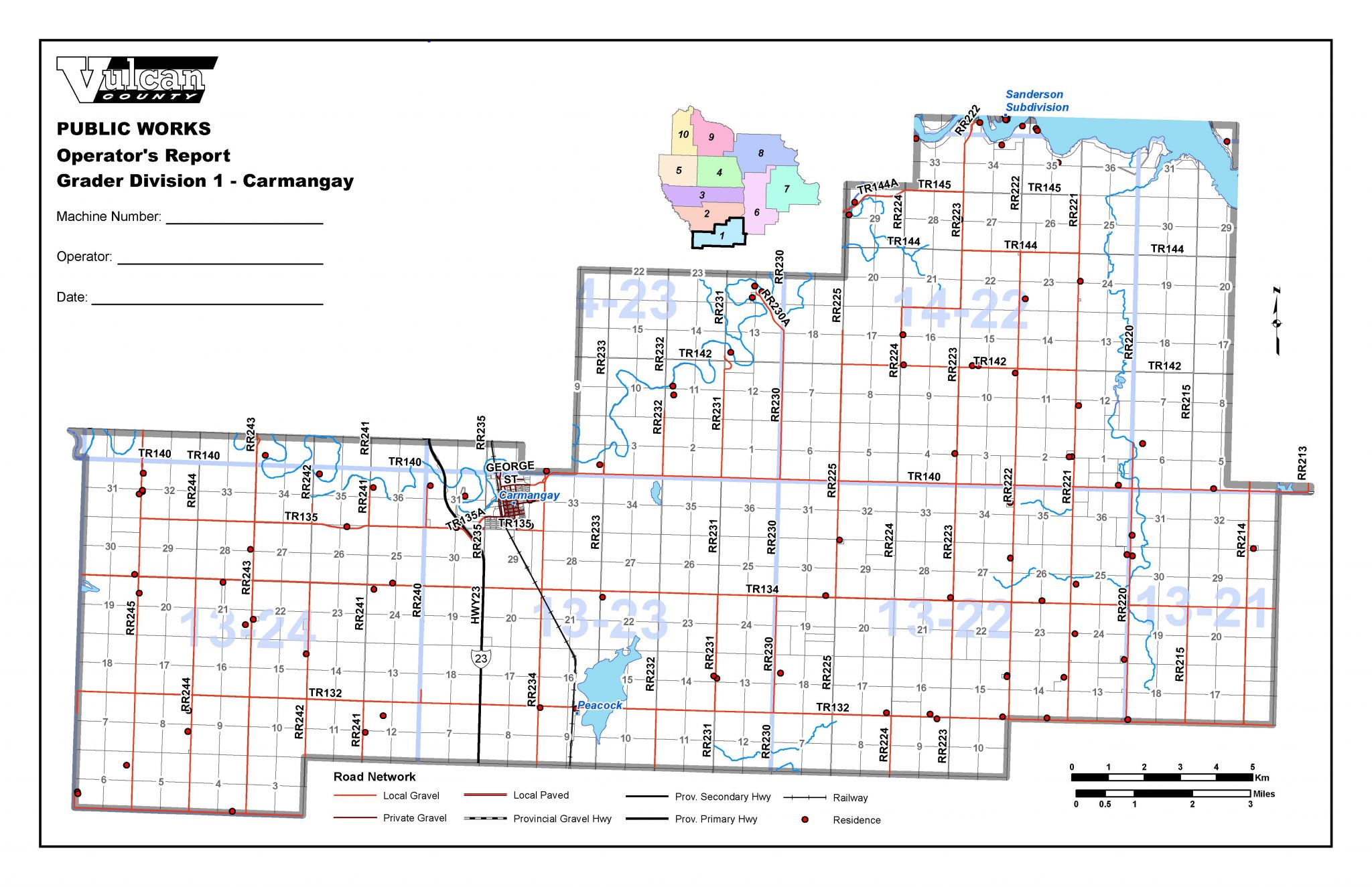 Grader Divisions – Vulcan County