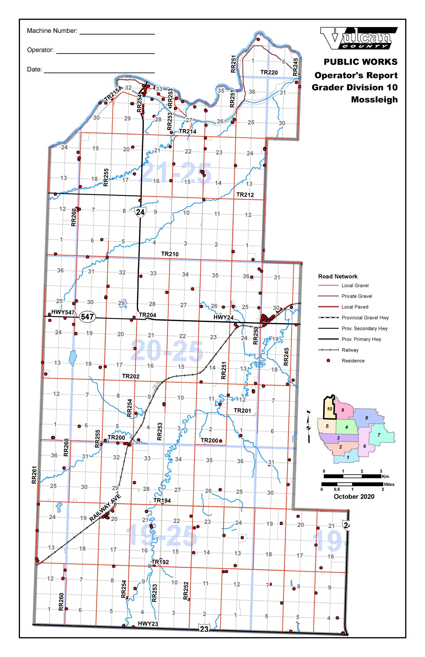 Grader Divisions – Vulcan County