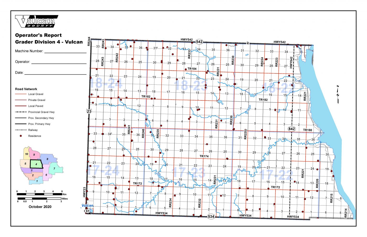 Grader Divisions – Vulcan County