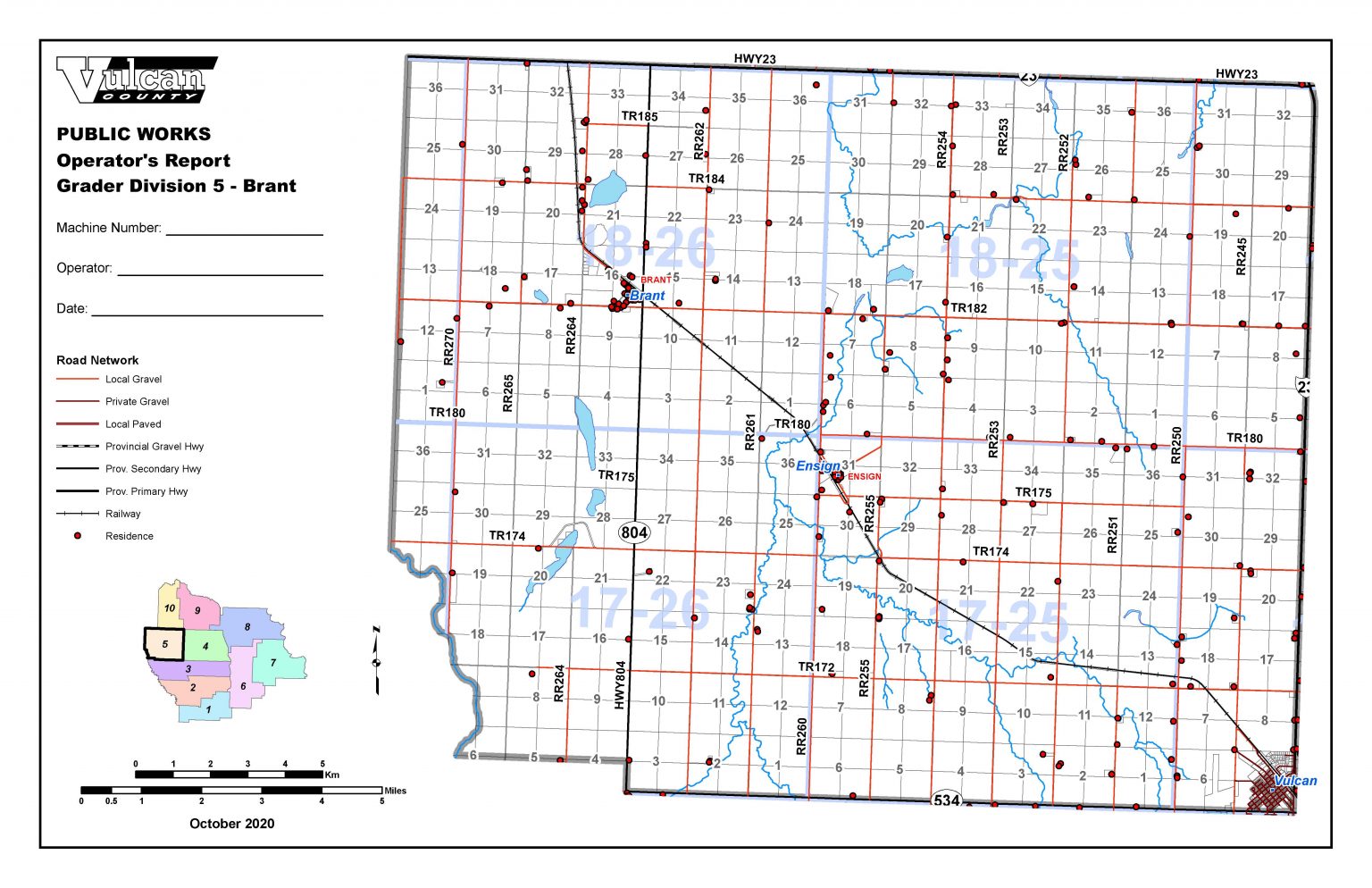 Grader Divisions – Vulcan County
